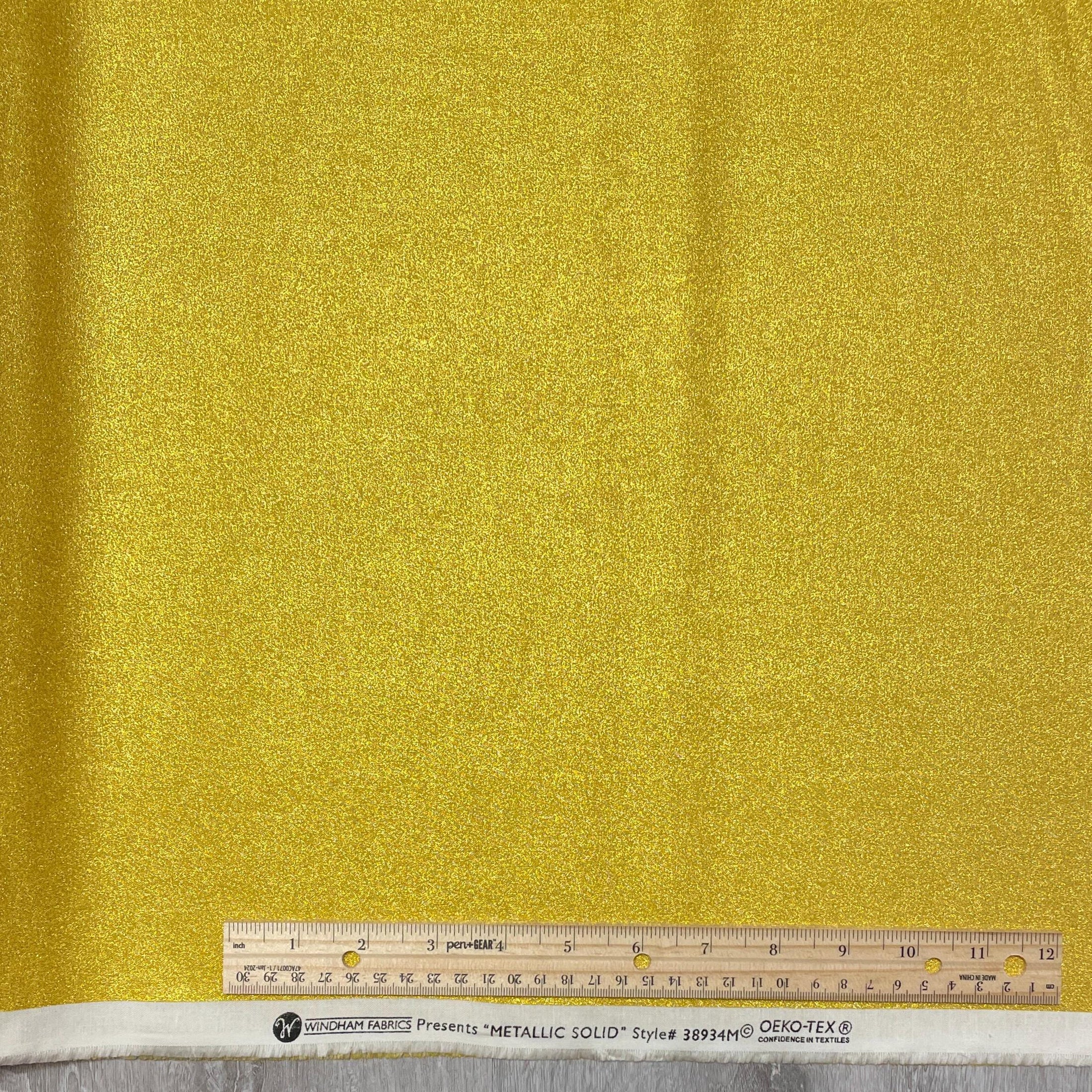Gold Quilting Cotton - Metallic Gold 38934M-1 by Whistler Studios for ...